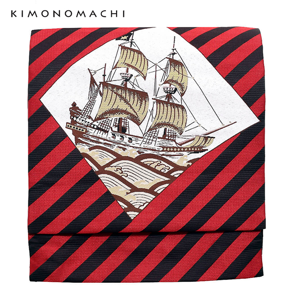 8船(お太鼓柄):KIMONOMACHI オリジナル 京袋帯単品 8船(お太鼓柄):KIMONOMACHI オリジナル 京袋帯単品